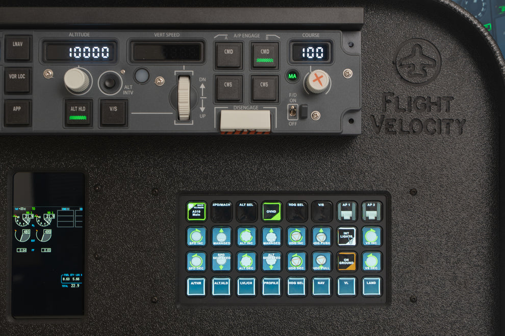 Boeing Panel Compatible with Winwing Sim Panel of Auto Pilot 3 and Str ...